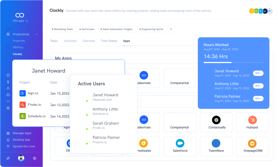 Desktop App | Clockly by 500apps